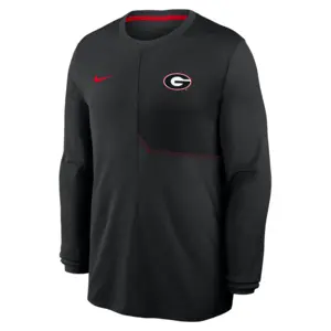 Nike Georgia Sideline Coach Long-sleeve Top - Black