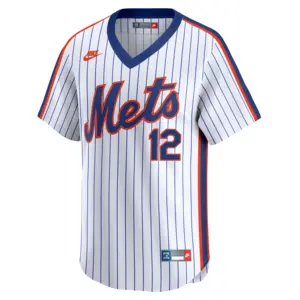 Nike Francisco Lindor New York Mets Cooperstown 40th Anniversary Limited Jersey - White