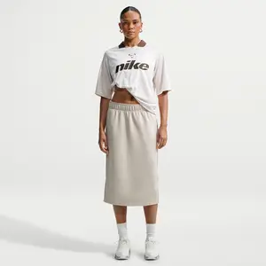 Nike Sportswear Loose Midi Track Skirt - Brown