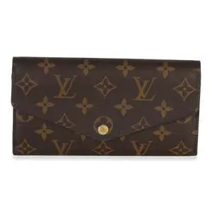 LOUIS VUITTON Fuchsia Monogram Canvas Sarah Wallet - Brown
