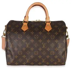 LOUIS VUITTON Monogram Canvas Speedy Bandouliere 30 Shoulder Bag - Brown