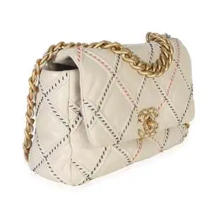 Chanel Multicolor Quilted Lambskin 19 Flap Bag
