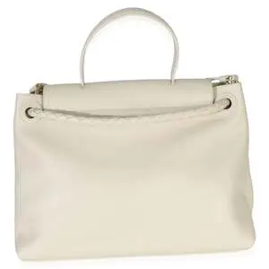 Bottega Veneta Cream Silky Calfskin Ciao Bag - Neutral