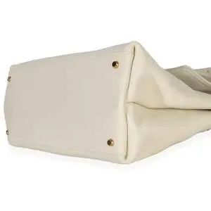 Bottega Veneta Cream Silky Calfskin Ciao Bag - Neutral