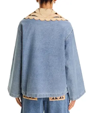 Farm Rio Blue Richelieu Barn Jacket