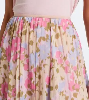 Valentino Garavani Floral Silk Crêpe De Chine Maxi Skirt