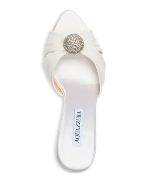 AQUAZZURA Embellished Mules
