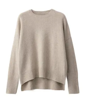 LISA YANG Mila Crew Neck Sweater - Nude