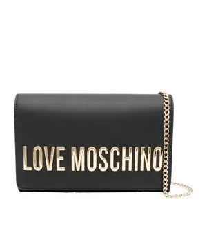 Moschino Logo-plaque Crossbody Bag - Black