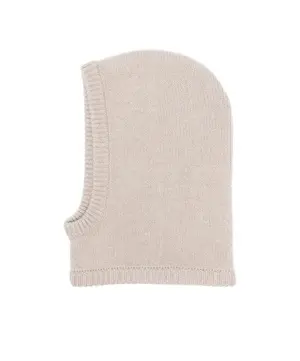 LISA YANG Astri Ribbed Balaclava - Nude