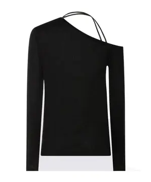 Brunello Cucinelli One-shoulder Long-sleeve Knit Jumper