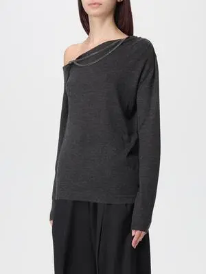 Brunello Cucinelli One-shoulder Long-sleeve Knit Jumper