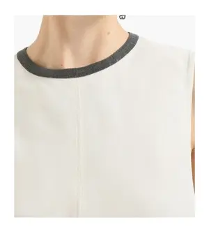 Brunello Cucinelli Beaded Twill Midi Dress