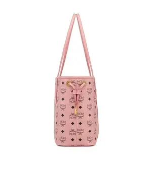 Mcm Monogram Printed Drawstring Tote Bag