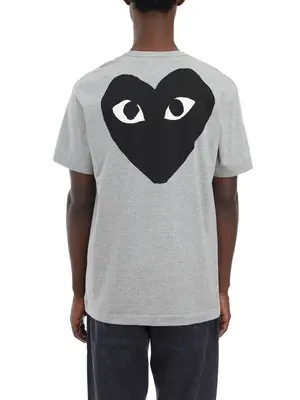 Play Comme Des Garcon Comme Des Garçons Play Logo Printed Crewneck T-shirt