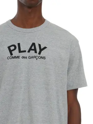 Play Comme Des Garcon Comme Des Garçons Play Logo Printed Crewneck T-shirt