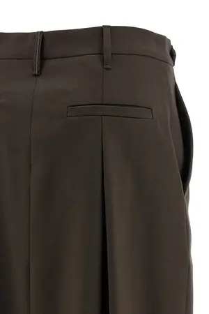 Brunello Cucinelli Curved Front-split Midi Skirt