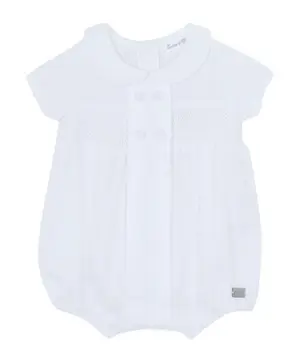 TARTINE ET CHOCOLAT Shirred-panel Romper - White