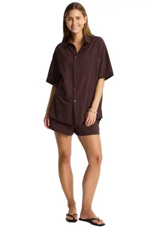SEA LEVEL Cotton Cover-up Shirt