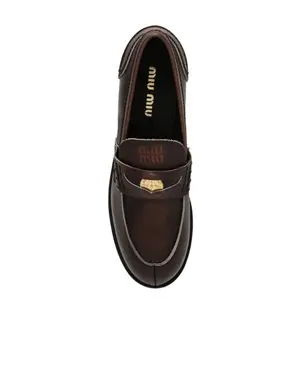 Miu Miu Leather Loafers