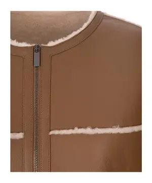Fabiana Filippi Shearling Zip-up Jacket