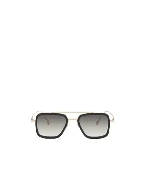Dita Logo Pilot Sunglasses - Black/gold