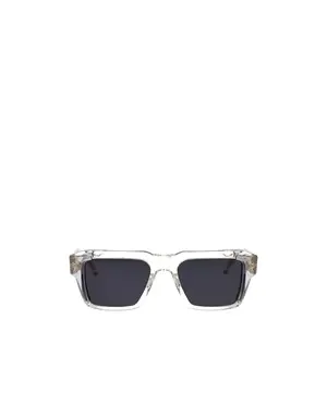 AKONI Rectangle Frame Sunglasses - Black