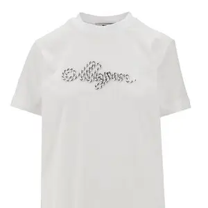 MSGM Logo Lettering Crewneck T-shirt