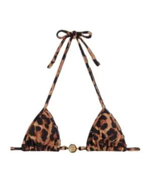 REINA OLGA Splash Bikini Top - Brown