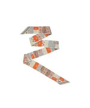 Fendi Patterned Wrappy Scarf - Orange