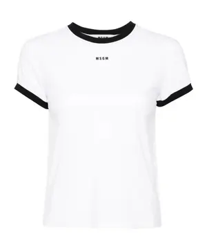 MSGM Logo-print T-shirt - White