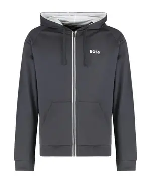 Hugo Boss Contrast Zip Hoodie
