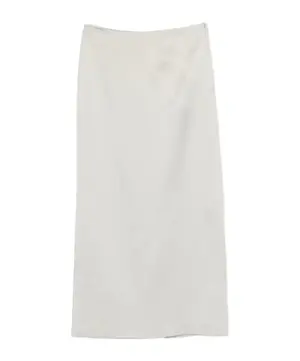 Brunello Cucinelli Straight-hem Midi Skirt With Slit - White