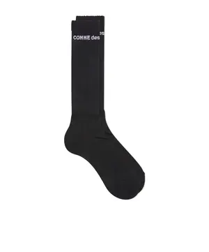 Comme Des Garçons Logo Lettering Ribbed Socks