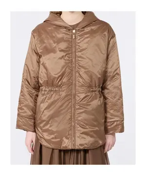 Max Mara Charme Zip-up Drawstring Coat