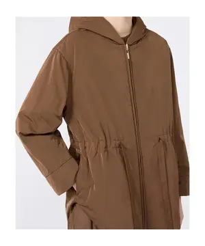 Max Mara Charme Zip-up Drawstring Coat