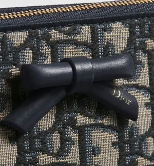 Dior Oblique Bow Pouch With Chain