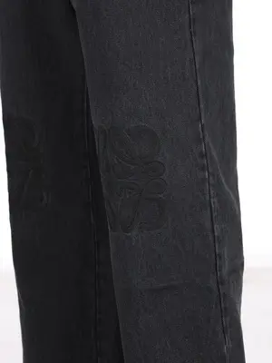 Loewe Embroidered Wide-leg Jeans