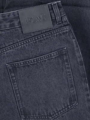Loewe Embroidered Wide-leg Jeans
