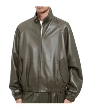 Bottega Veneta Leather Blouson - Green
