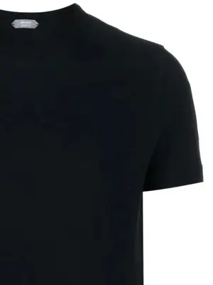 ZANONE Short-sleeved Straight-hem Crewneck T-shirt