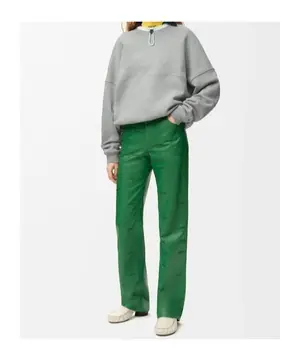 Loewe Medium-weight Fleece Sweatshirt With Embroidery - Grey