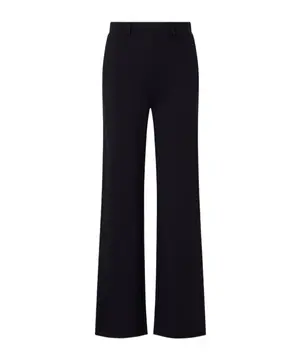 Liu Jo Logo Detail Wide-leg Pants - Black