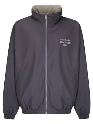 Acne Studios High Neck Zip-up Jacket - Khaki