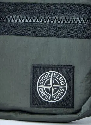 Stone Island Logo Zip Belt Bag - Moss Green
