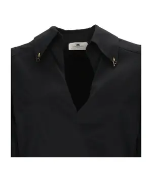 Elisabetta Franchi Stretch Shirt With Gold-tone Hardware