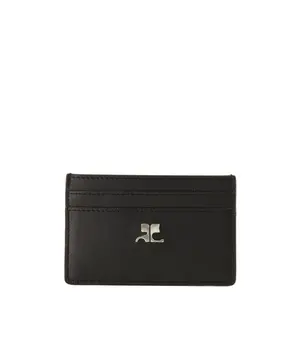 COURREGES Ac Logo-plaque Leather Cardholder