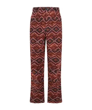 Dries Van Noten Casual Pants With Belt Loops - Red
