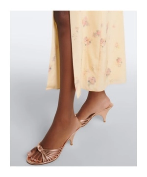 Alessandra Rich Floral Ruffled Silk Midi Dress