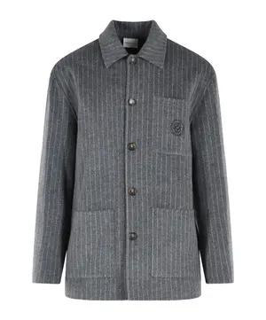 Drole De Monsieur Drôle De Pinstripe Overshirt